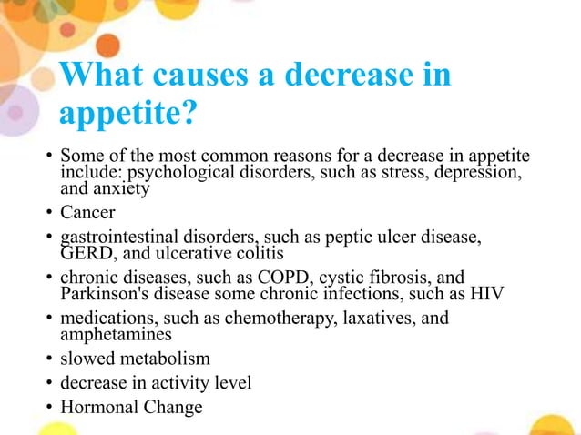 Appetite Stimulant And Suppressants.pptx | Illegal Drugs, Tobacco ...