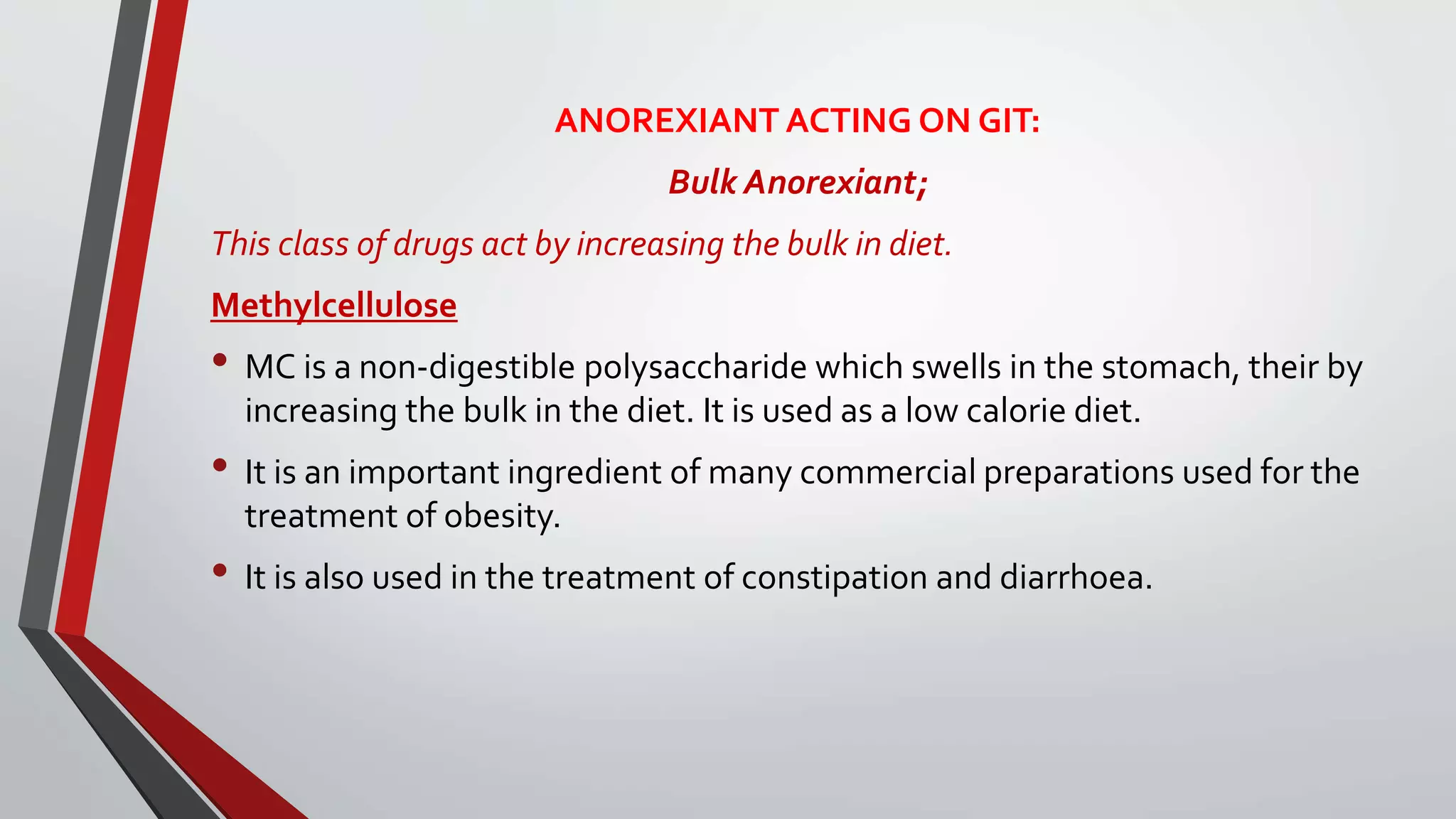 Appetite stimulants and suppressants-Anorexiants,Pharmacology | PPTX