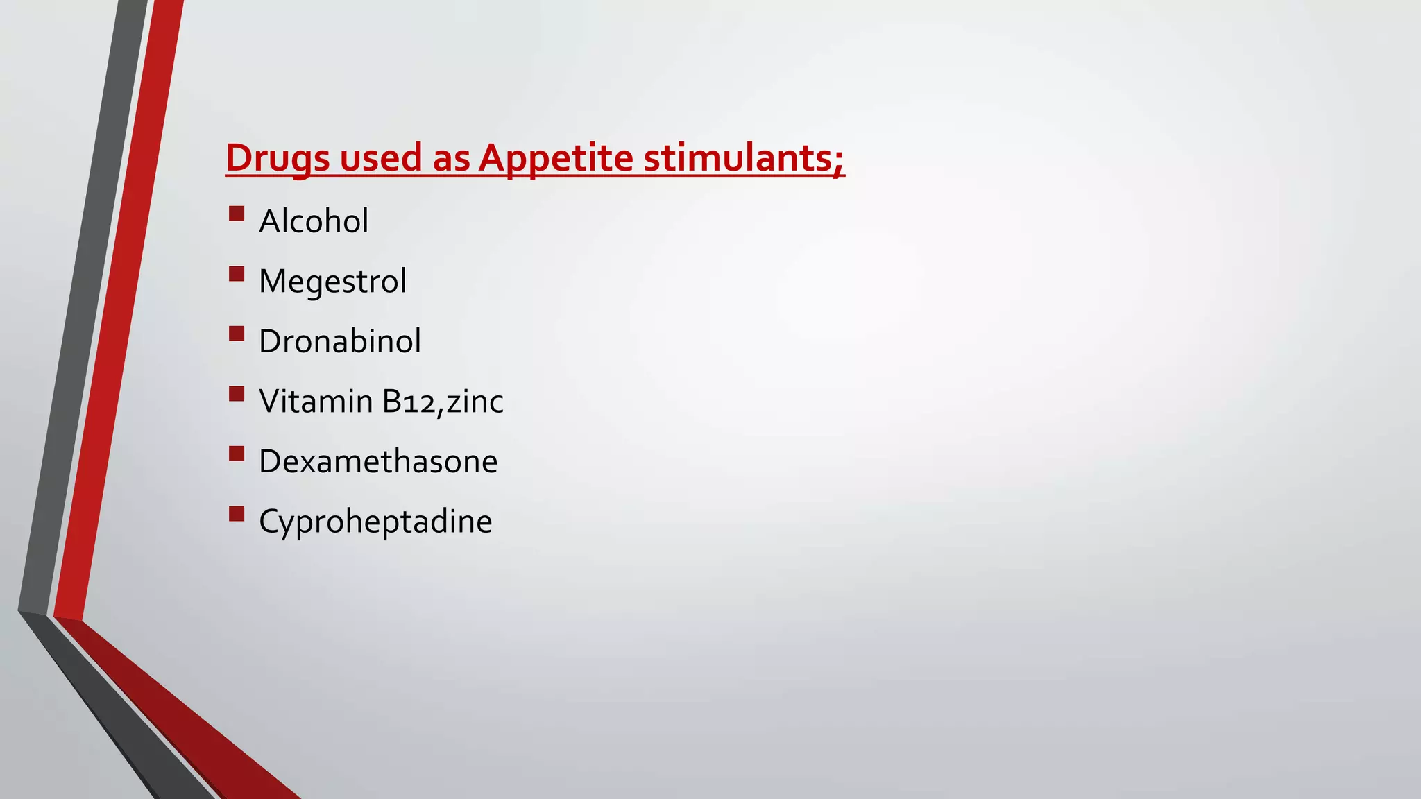 Appetite stimulants and suppressants-Anorexiants,Pharmacology | PPTX