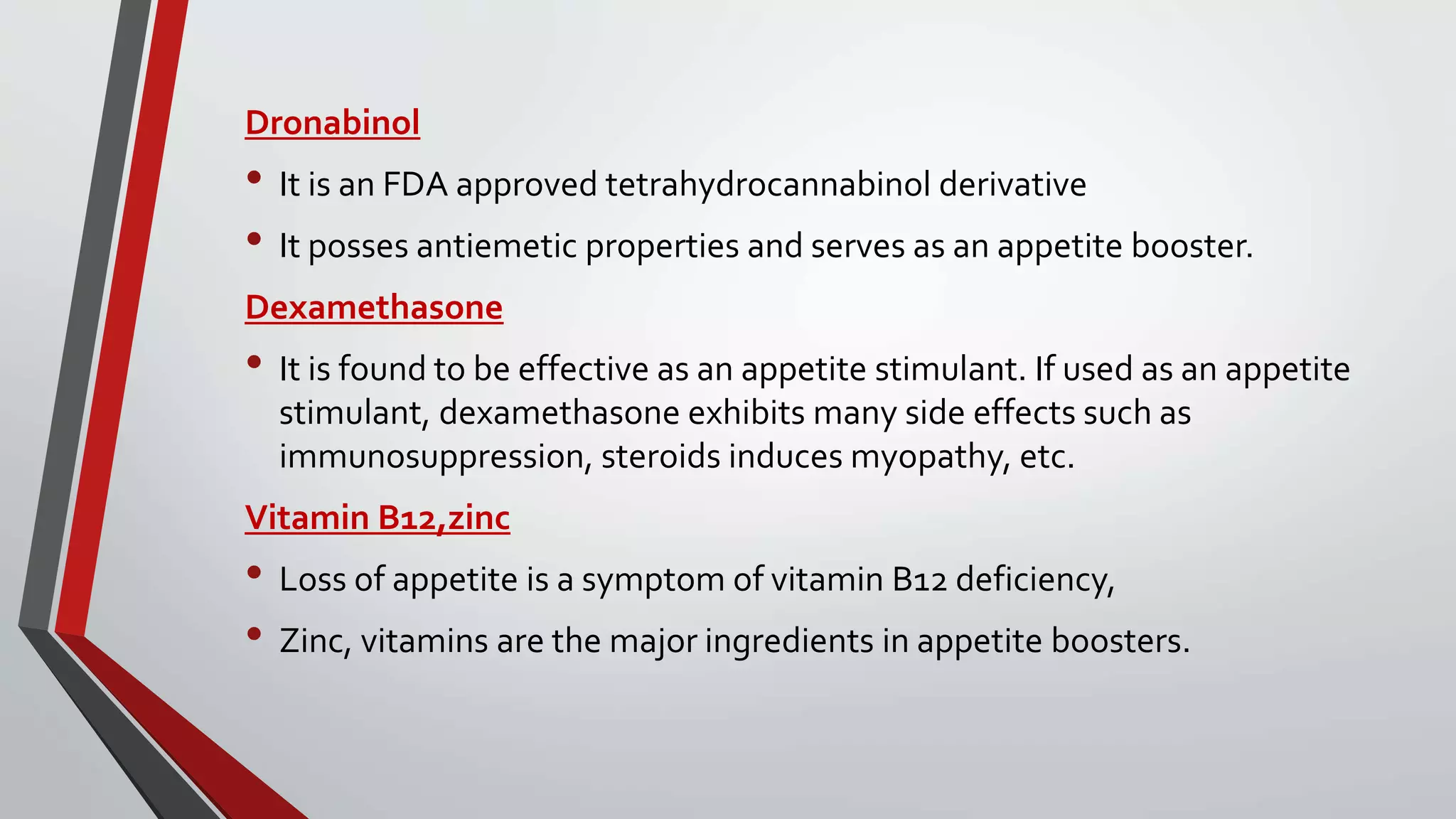 Appetite stimulants and suppressants-Anorexiants,Pharmacology | PPTX