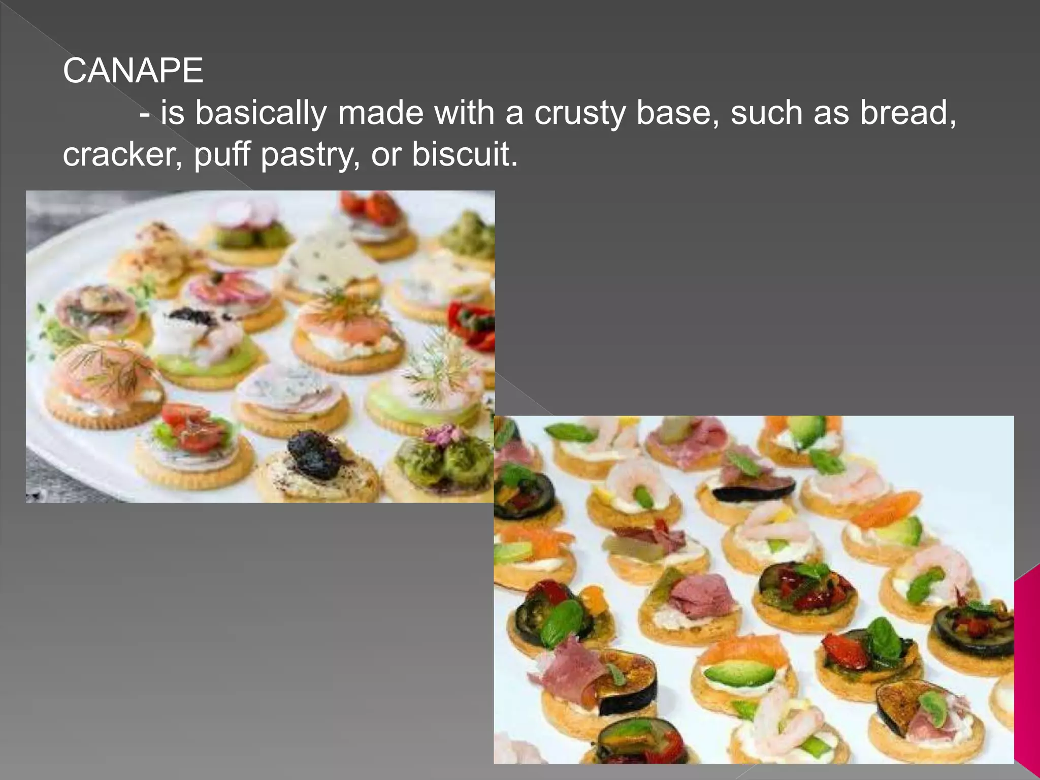 Appetizer (cookery) | PPTX
