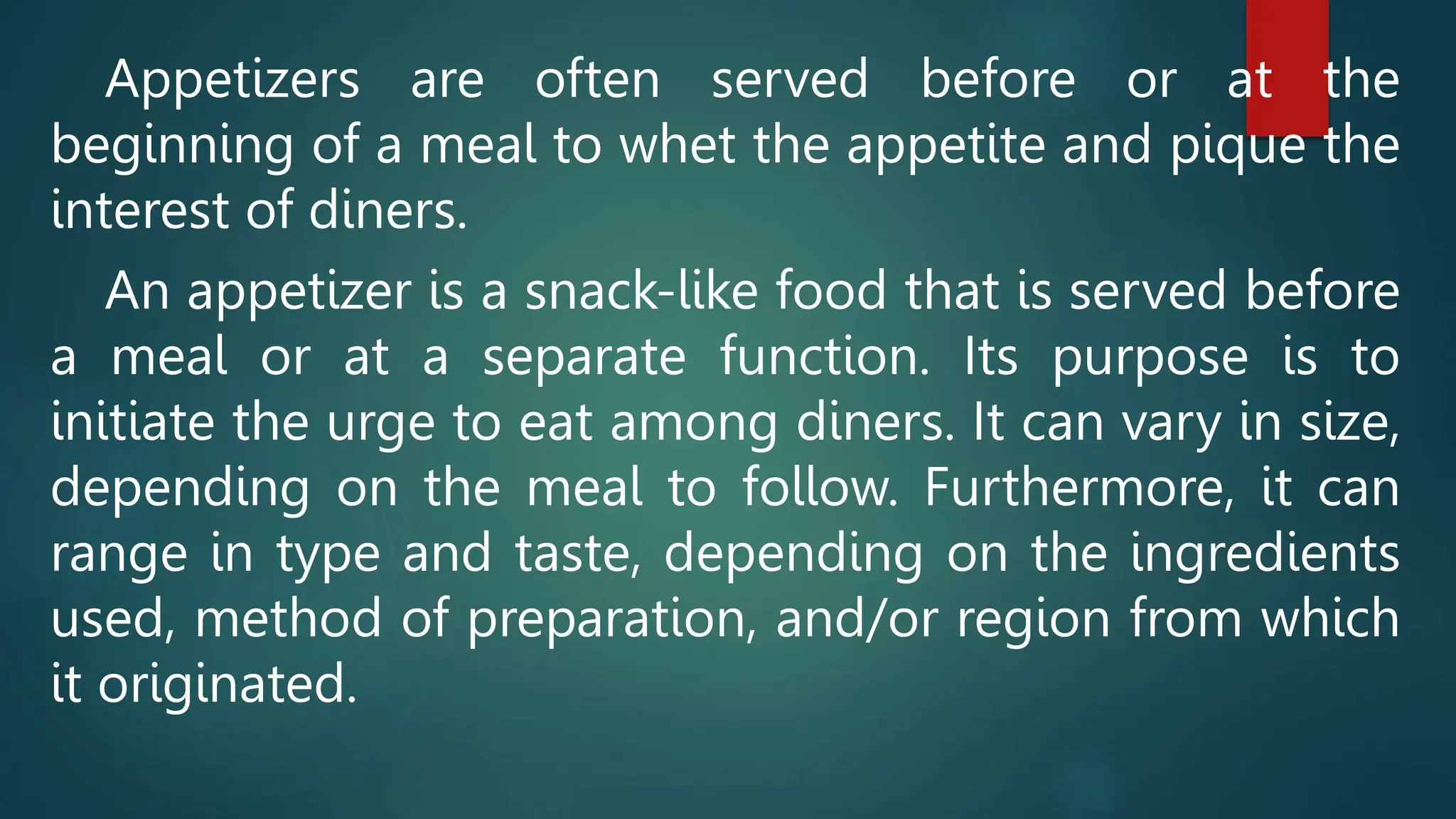 Appetizer powerpoint presentation .pptx