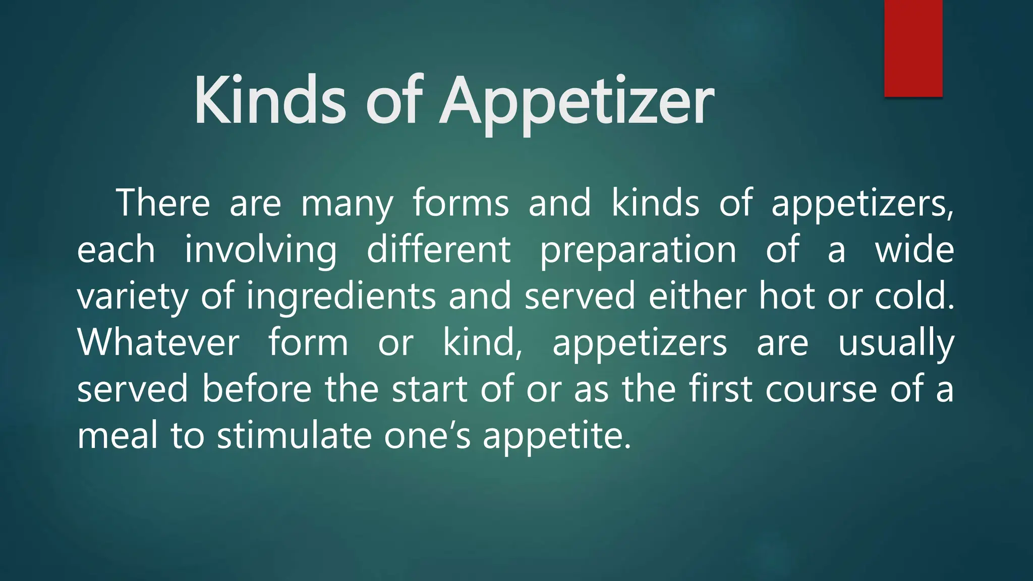 Appetizer powerpoint presentation .pptx