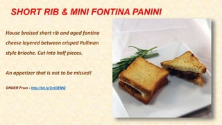 Appetizers for wedding | PPTX | Desserts and Baking | Food & Drink