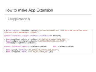 App extension for iOS | PPT