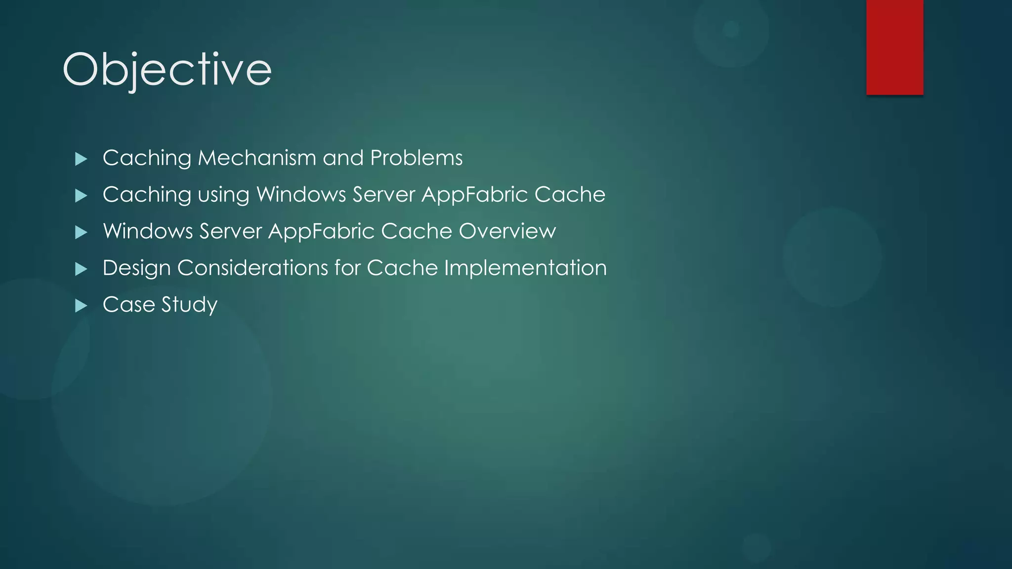Windows Server AppFabric Cache | PPT