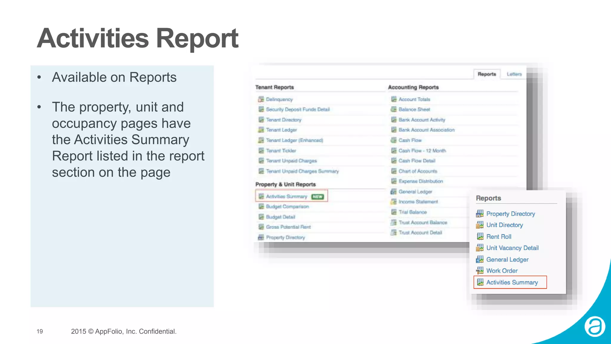 Managing Activities in AppFolio - Webinar | PPTX