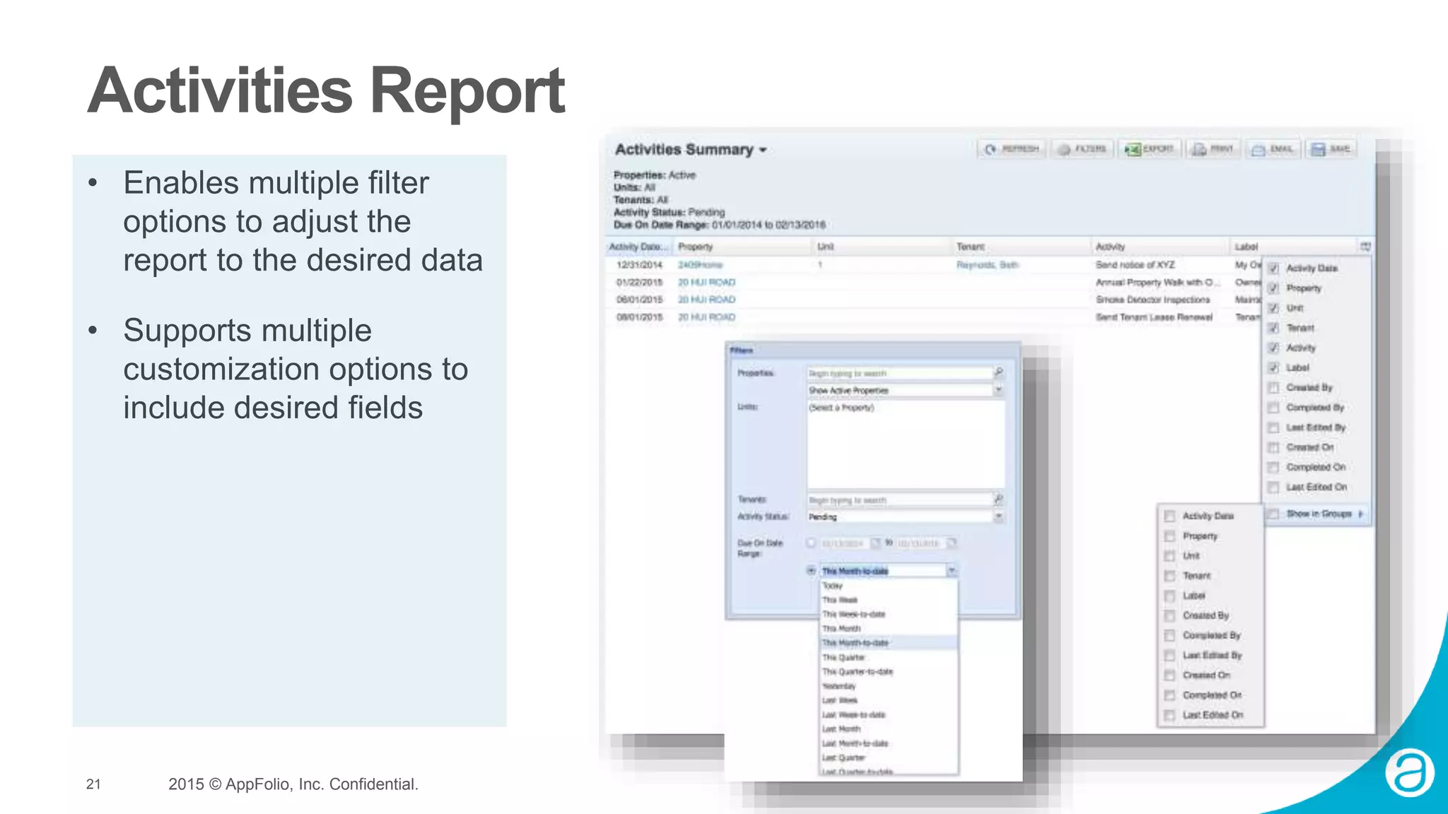 Managing Activities in AppFolio - Webinar | PPTX