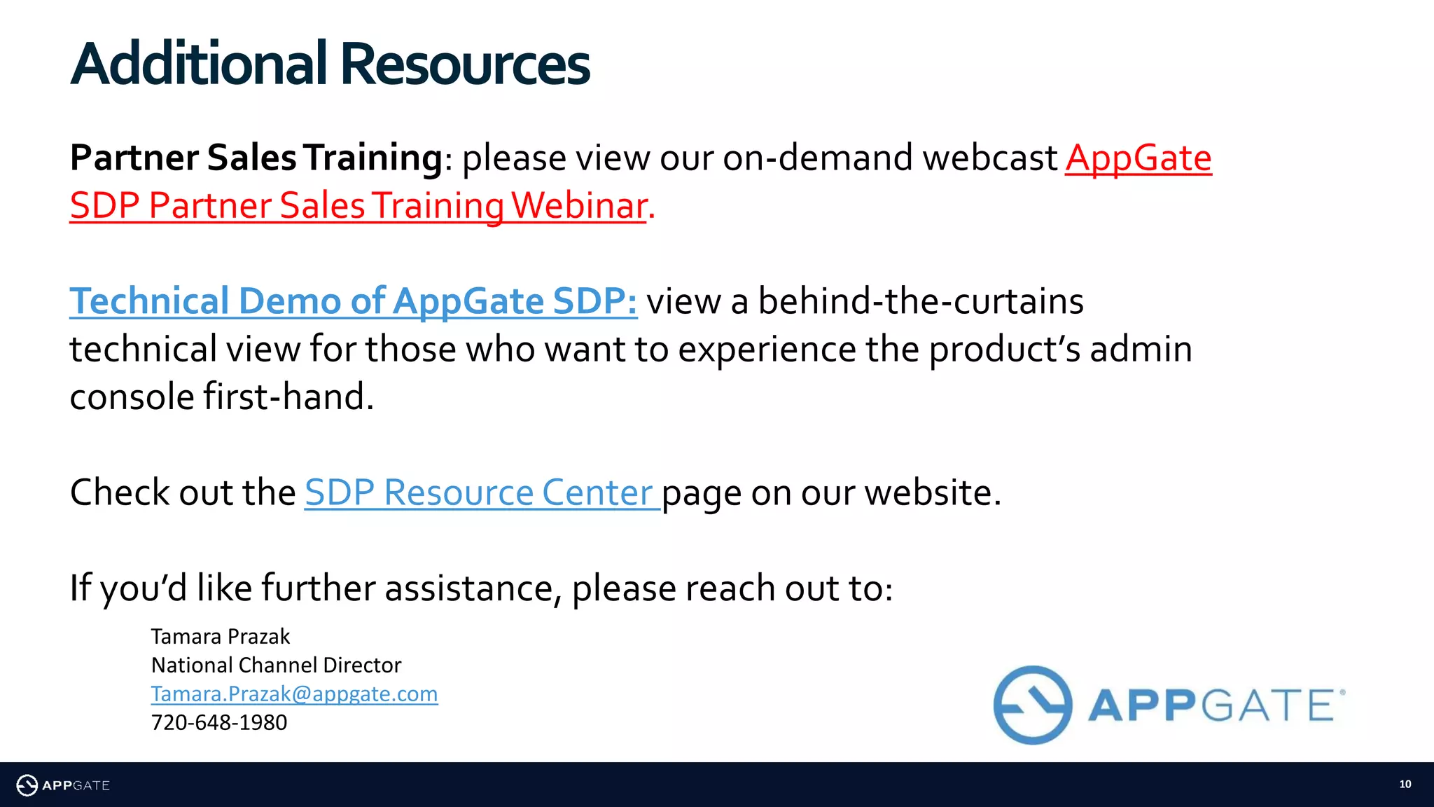 AppGate Getting Started Resources for Telarus Partners | PDF