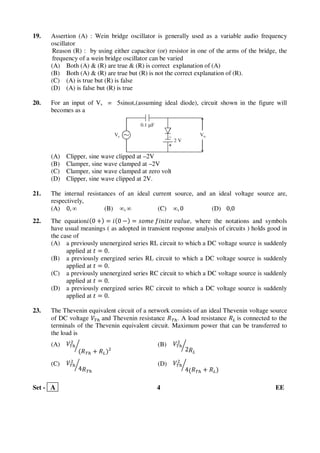 AP PGECET Electrical Engineering 2016 question paper | PDF