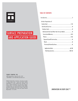 App guide general surface prep guide | PDF