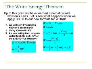 Physics 1 Ch 5 Work and Energy | PPT