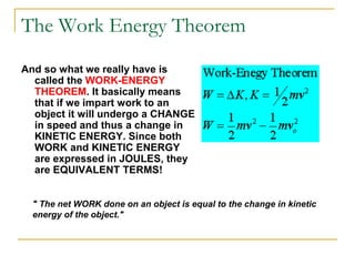 Physics 1 Ch 5 Work and Energy | PPT