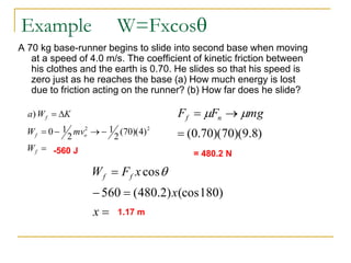 Physics 1 Ch 5 Work and Energy | PPT