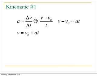 Ap physics 12_-_kinematics | PDF