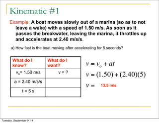 Ap physics 12_-_kinematics | PDF