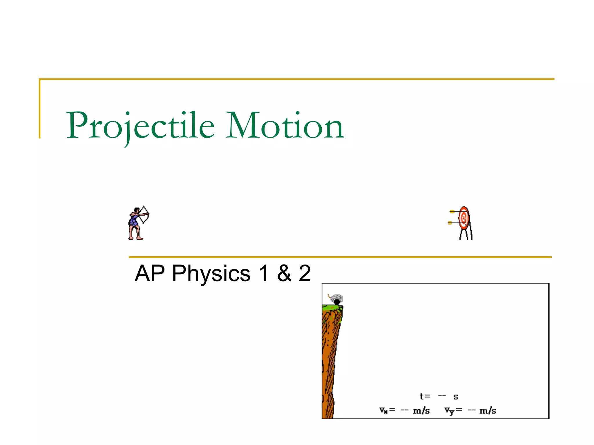 PAp physics 1&2_-_projectile_motion | PDF