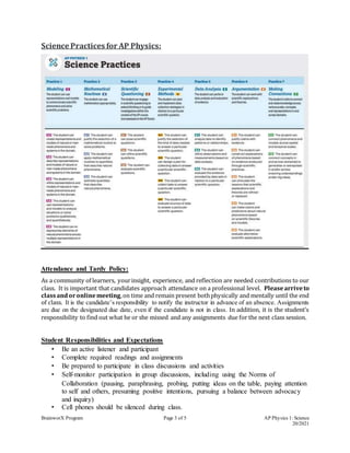 AP Physics 1 syllabus | PDF