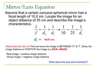 AP_Physics_2_-_Ch_22_and_23_Reflection_and_Mirrors.ppt