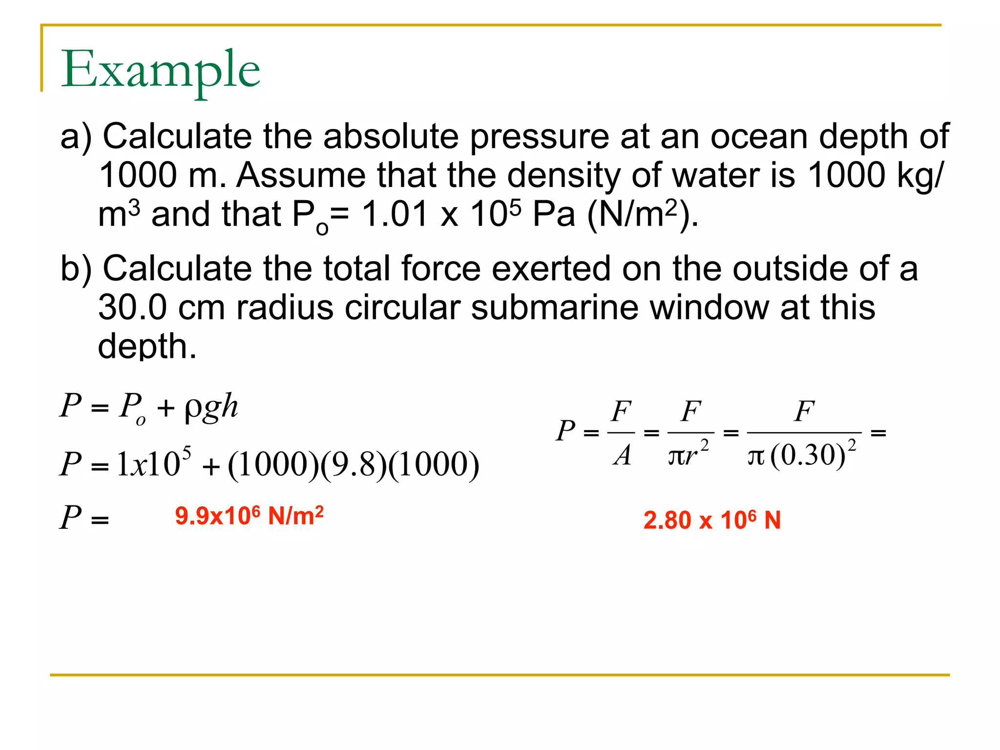 AP Physics 2 - Hydrostatics | PDF | Physics | Science