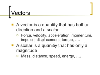 Ap Physics C Mathematical Concepts Vectors | PPT