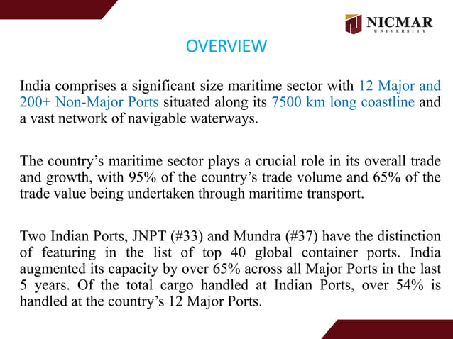 Port characteristic and their elements , port capacity and types of ...