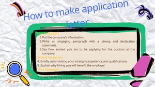 APPICATION LATTER FOR YOUR ENGLISH CLASS | PPTX