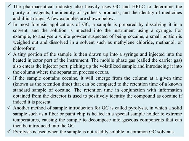 APPLICATIONS OF GAS CHROMATOGRAPHY [APPLICATIONS OF GC] BY Prof. Dr. P ...