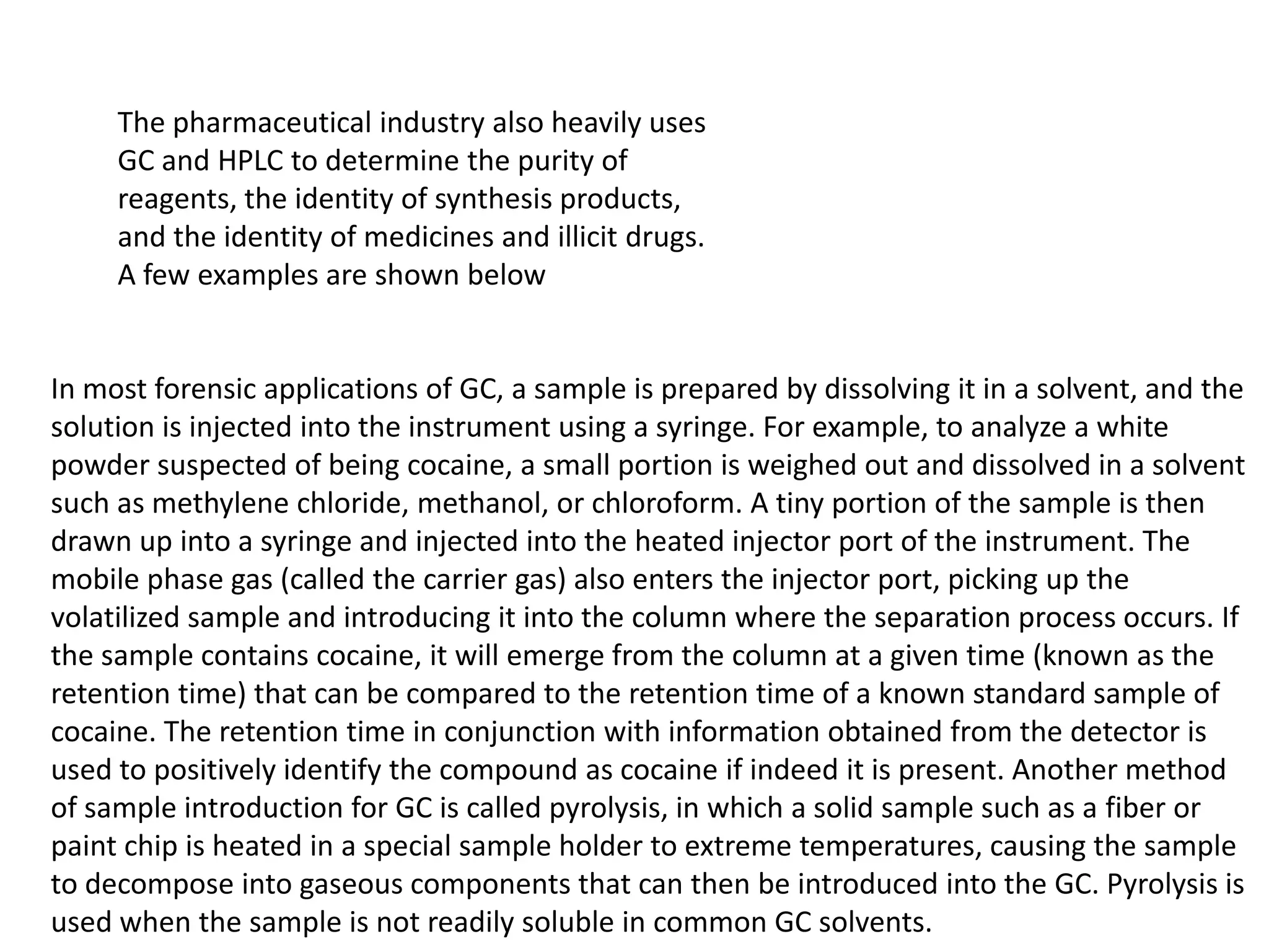 PHARMACEUTICAL APPLICATIONS OF GAS CHROMATOGRAPHY(GC), PHARMACEUTICAL ...