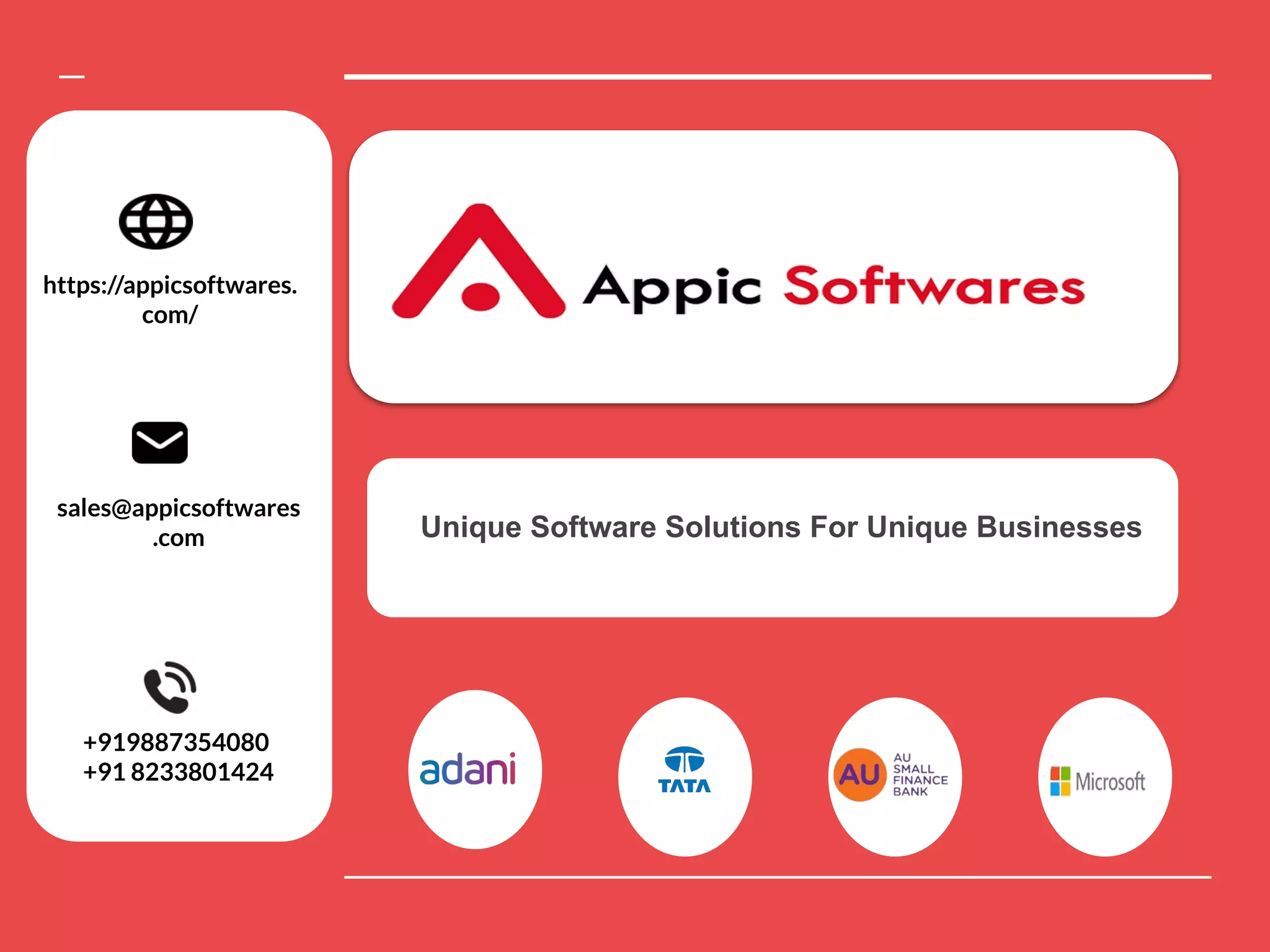 Appic Softwares portifilo | PDF | Computer Software and Applications | Computing