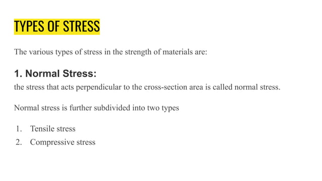 STENGTH OF MATERIALS | PPT