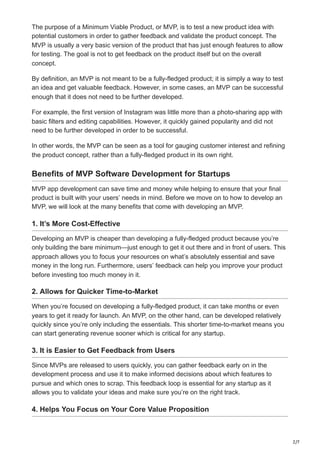 MVP Software Development: The Complete Guide | PDF