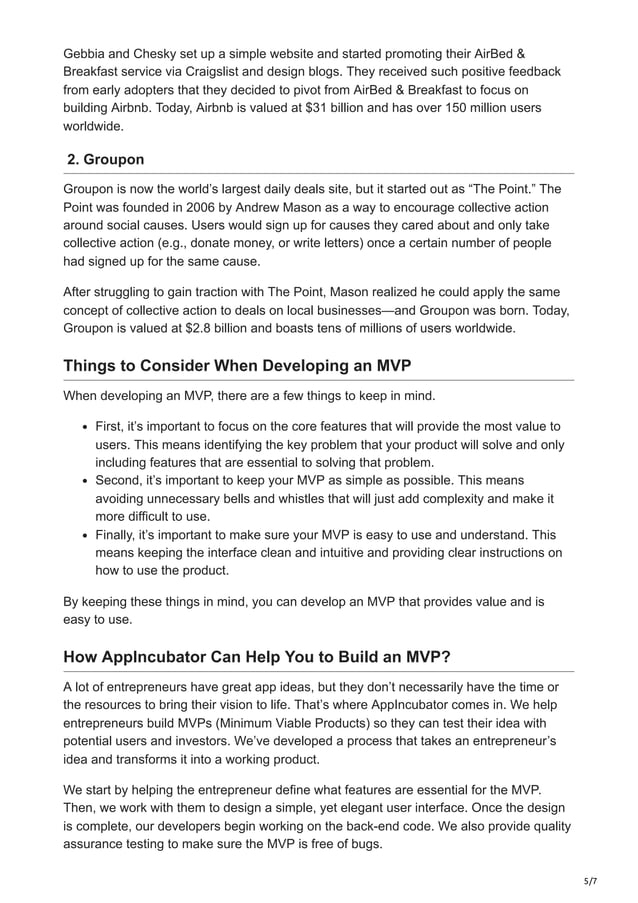 MVP Software Development: The Complete Guide | PDF