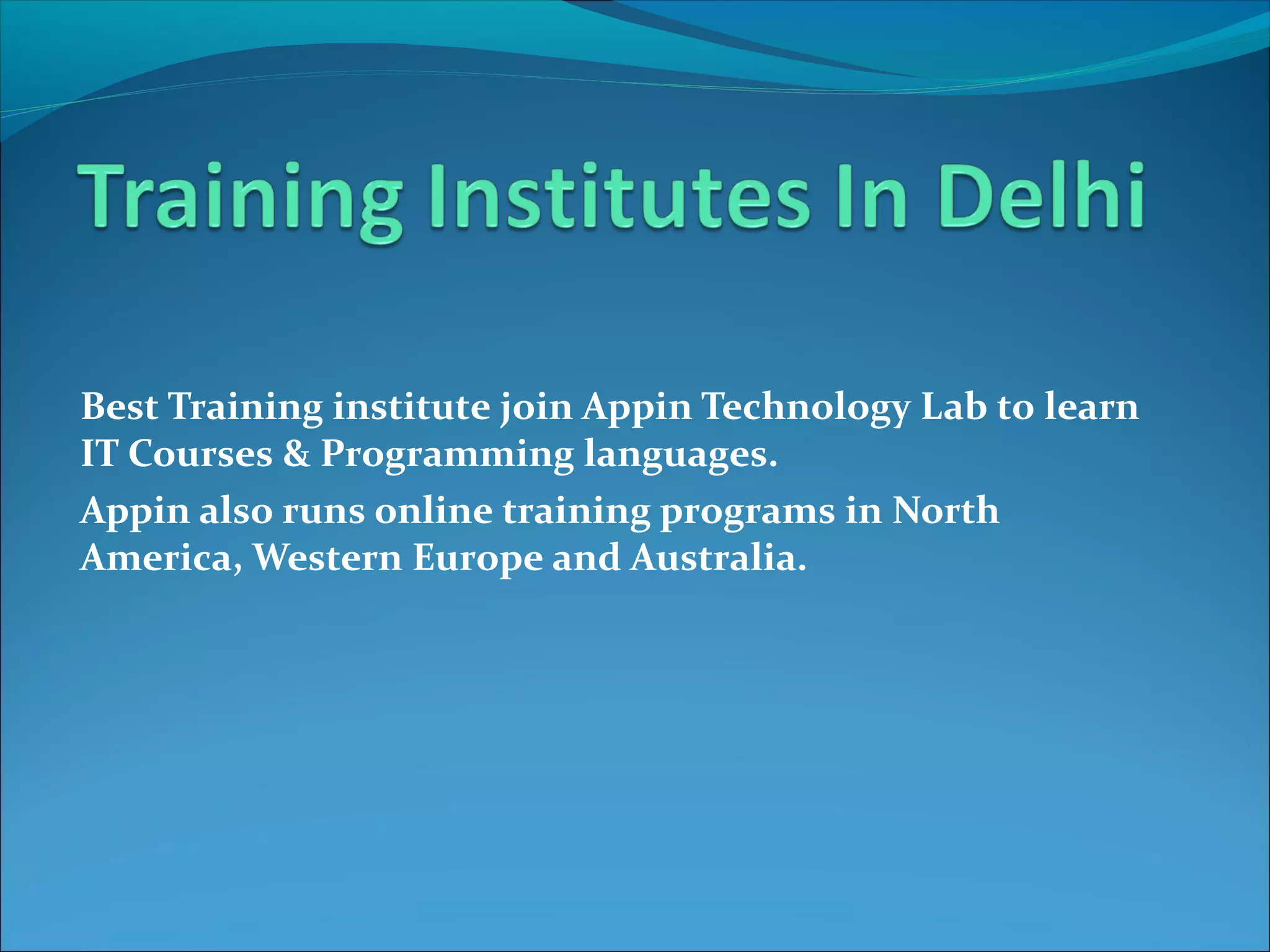 Appinppt | PPT | Vocational Training | Careers