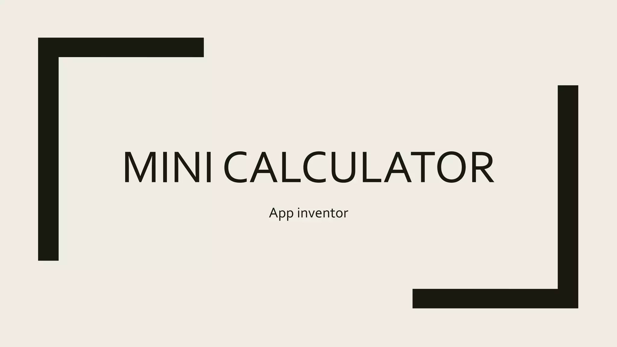 App inventor projects | PPTX