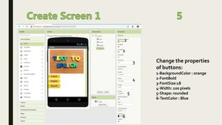 App inventor projects | PPTX