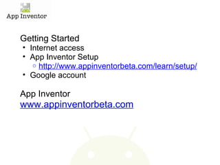 App Inventor - ACSE | PPT