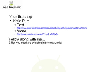 App Inventor - ACSE | PPT