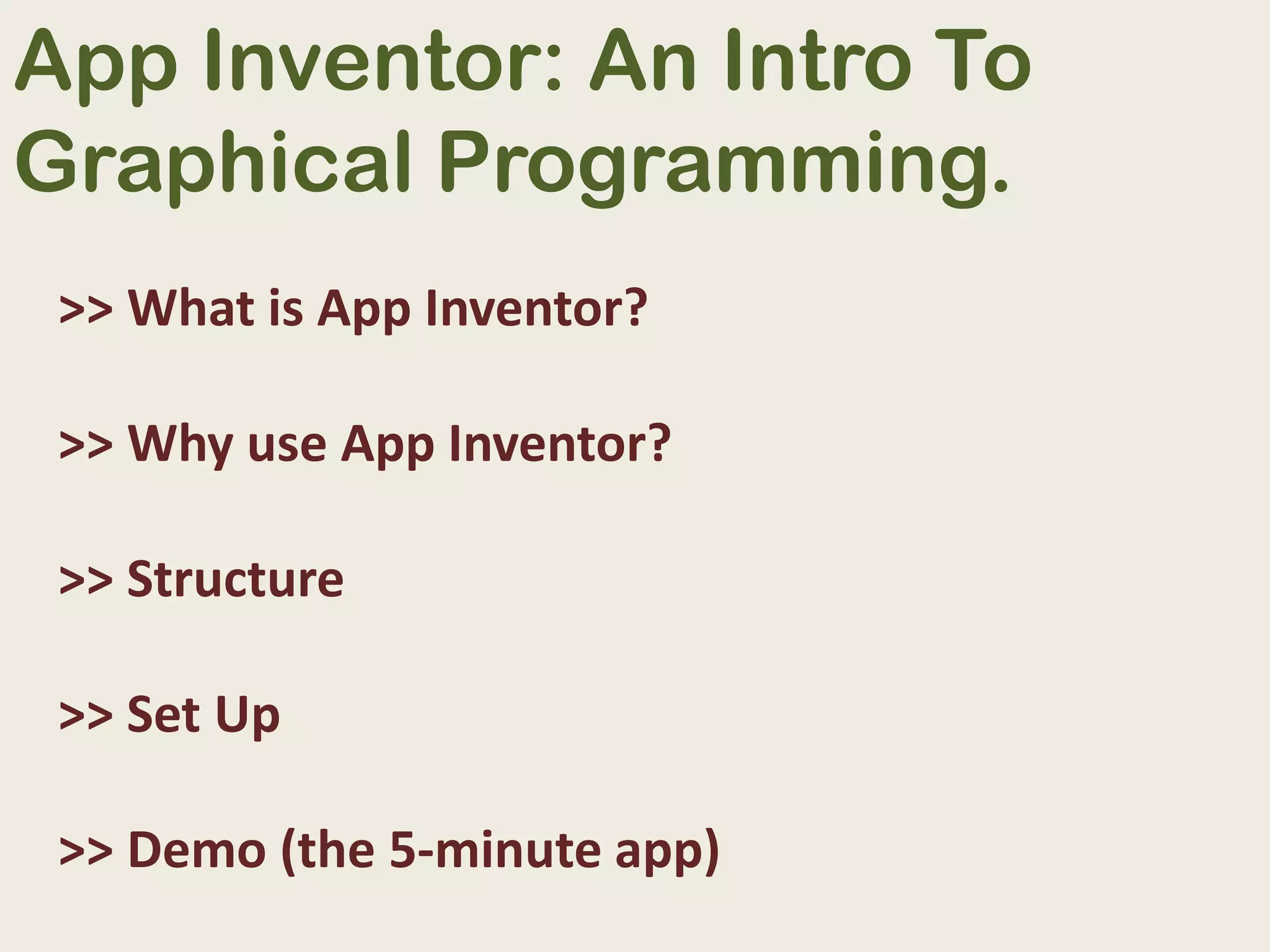 App inventor presentation | PPTX