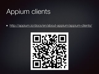 Appium basics | PDF | Operating Systems | Computer Software and Applications