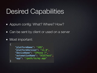 Appium basics | PDF | Operating Systems | Computer Software and Applications