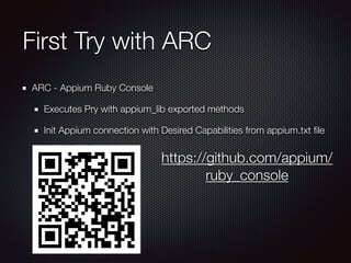 Appium basics | PDF | Operating Systems | Computer Software and Applications