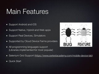 Appium basics | PDF | Operating Systems | Computer Software and Applications