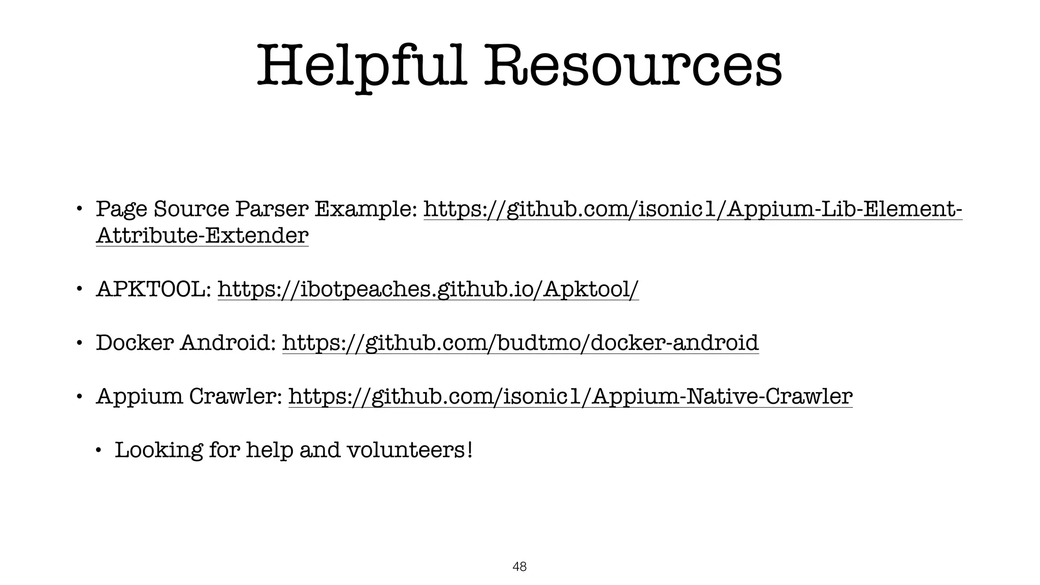 Appium Native Application Crawler | PDF