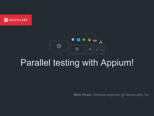 Parallel testing with appium | PPTX