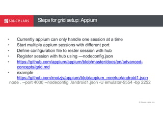 Parallel testing with appium | PPTX