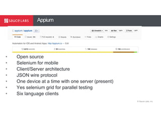 Parallel testing with appium | PPTX