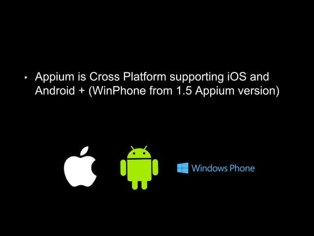 Appium Test Automation For Mobile Apps Ppt