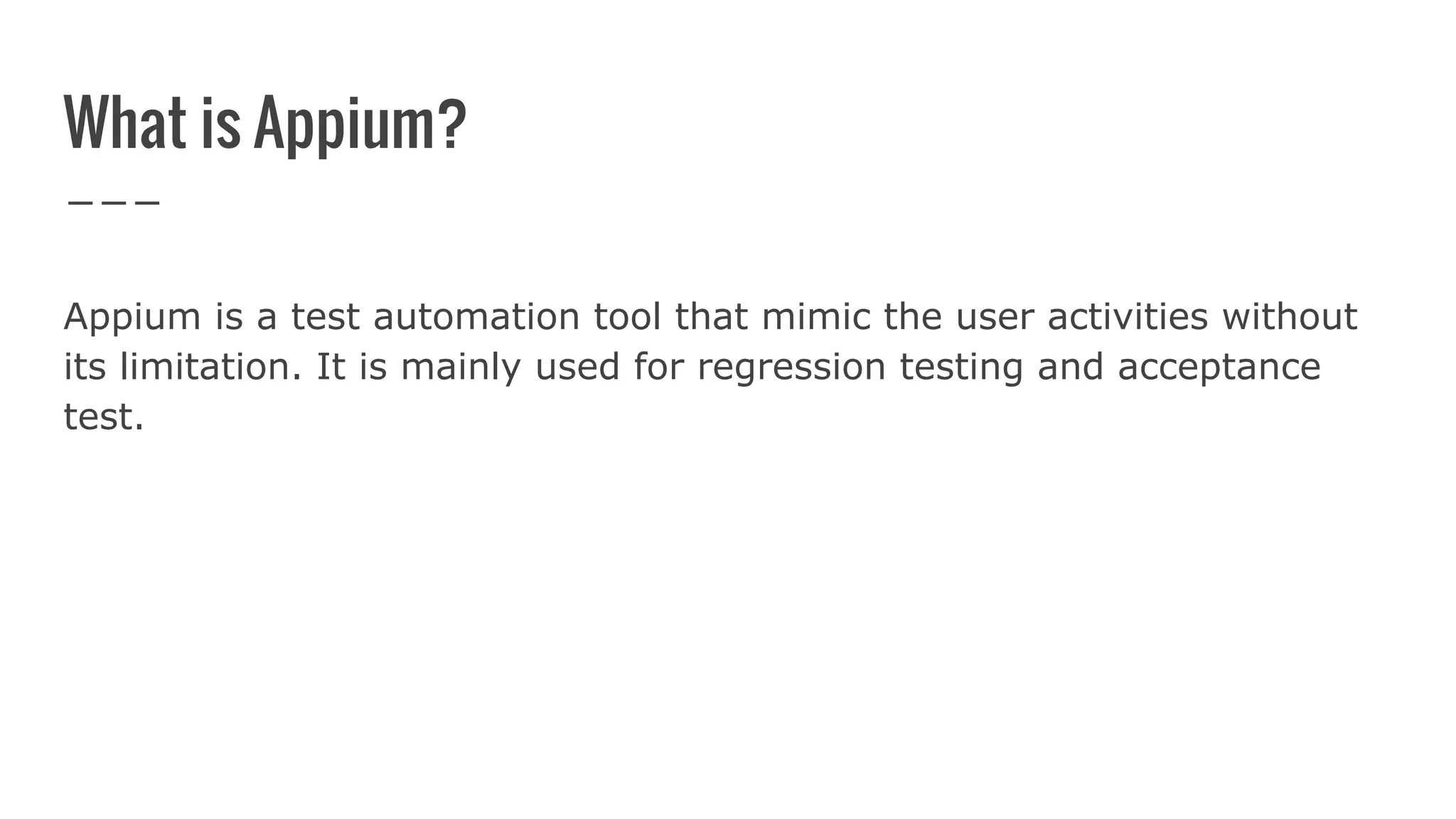 Appium testing | PPT