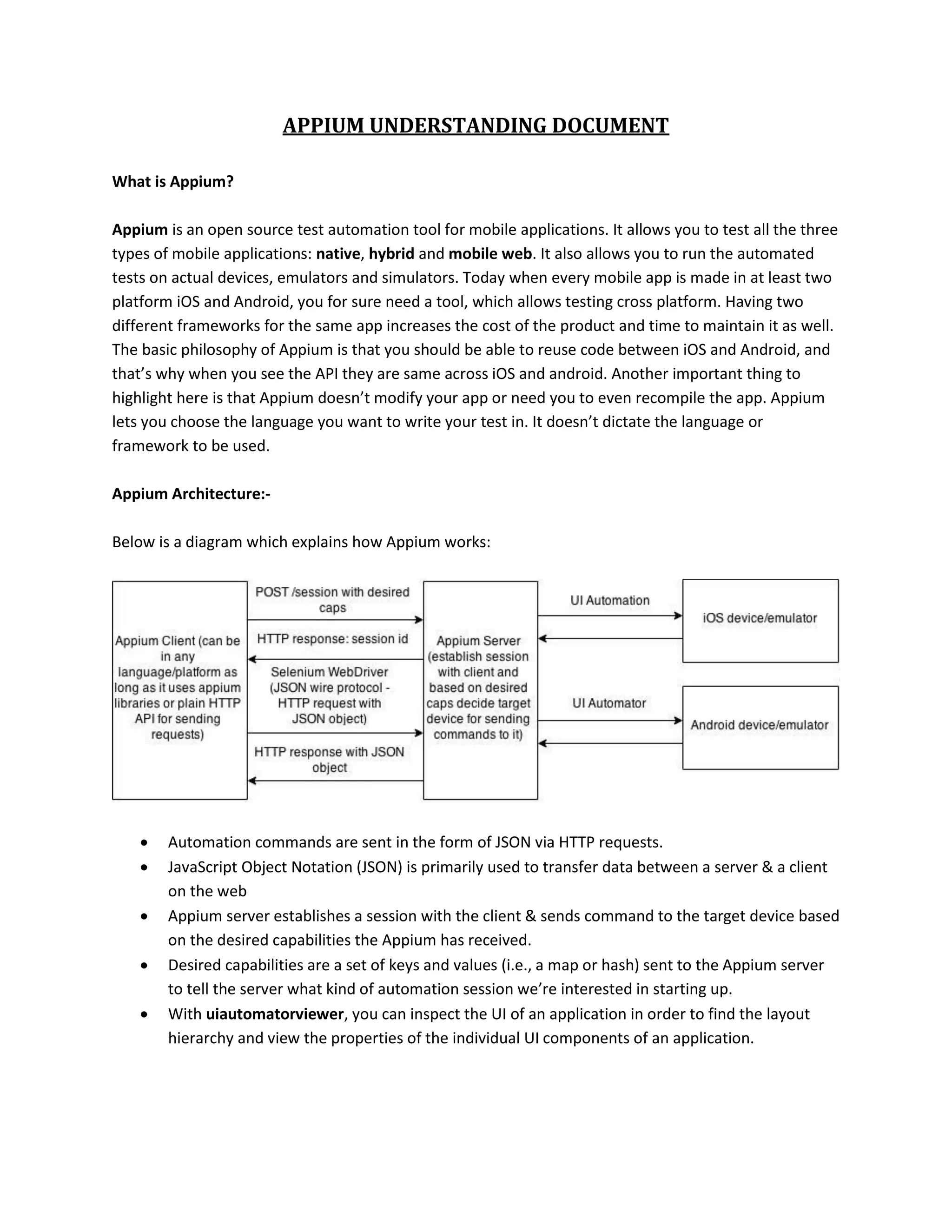 Appium understanding document | PDF | Free Download